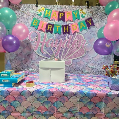 Glitter Mermaid Shell Scale Princess Newborn Birthday Photography ...