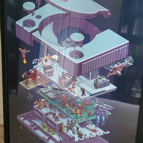 Dreamcast Exploded - Etsy