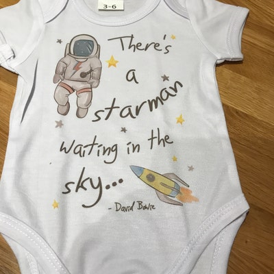 David Bowie starman Baby Grow // Baby Bodysuit, Clothes, Gift, Baby ...