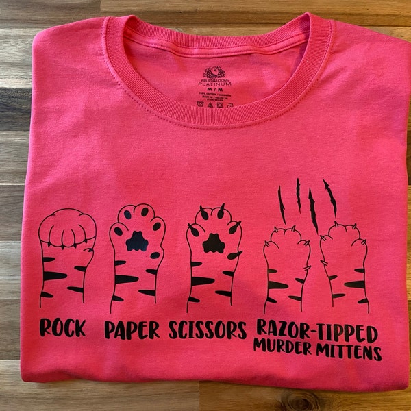 Rock Paper Scissors Svg, Razor Tipped Murder Mittens, Cat Paw Svg ...