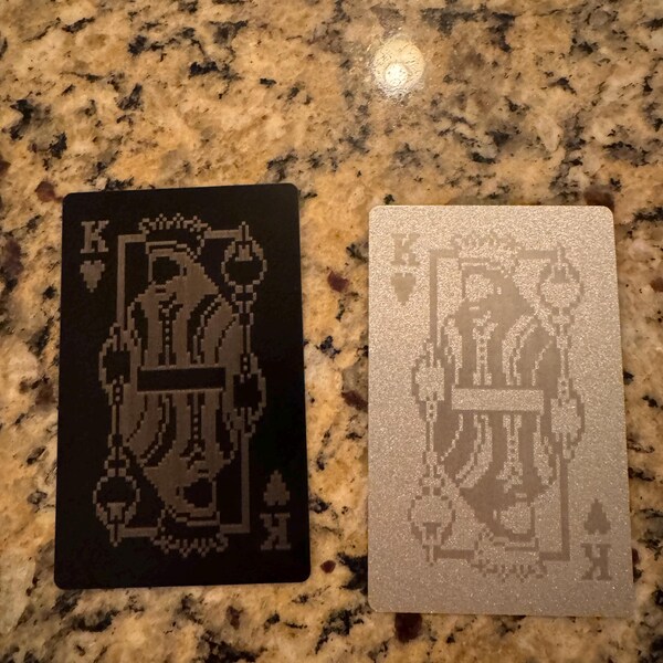 Plus +1 Metal Playing Card, Laser Engraved Anodized Aluminum Giftcard ...