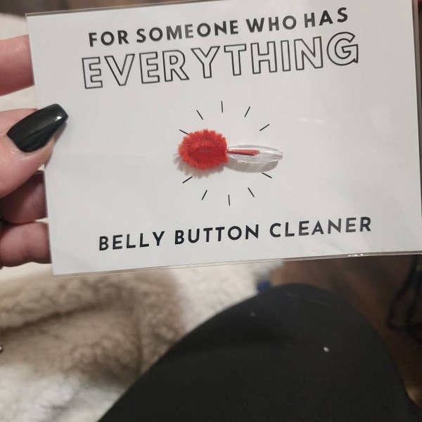 Red Belly Button Lint Brush Gag Gift Stocking Stuffer | Belly Button ...