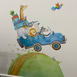 Safari Animal Stack Fabric Wall Decal Safari Nursery - Etsy