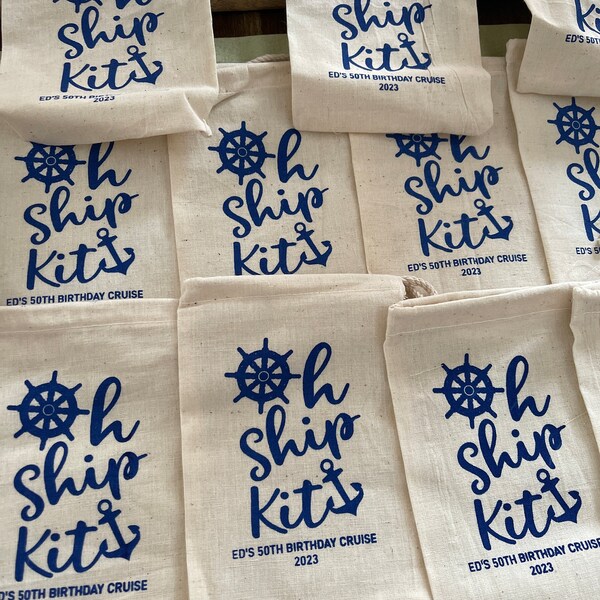 Oh Ship Kit-bachelorette Party Favor Bags-customized Recovery Kits ...