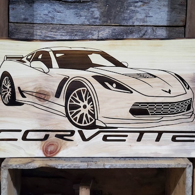 Corvette 2015 C7 Z06 Vector File - Etsy Canada