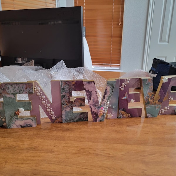 Personalized Monogram Wood Letter | Custom Initials | Home Decor ...