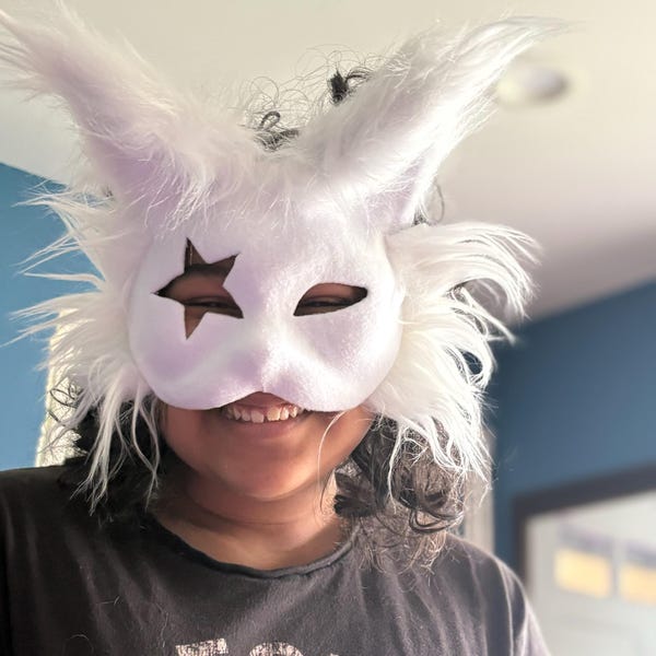 Therian Ferret Mask Set - Handmade Furry Costume With Tail, Paws, and ...