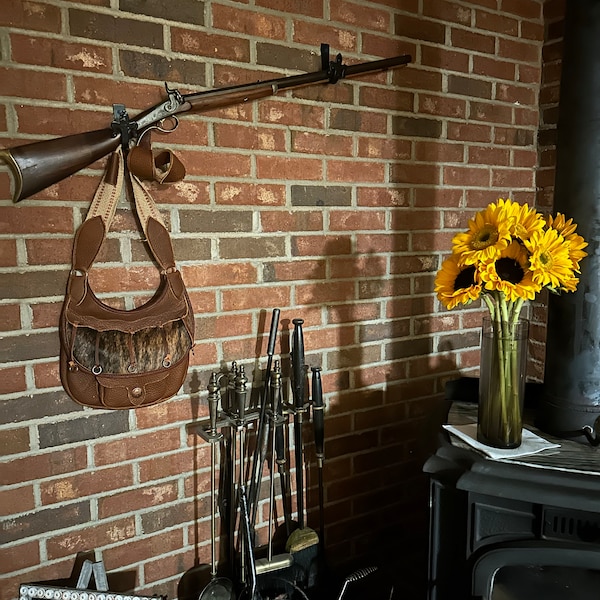 Handmade Buffalo Leather Hunting Bag, Black Powder Muzzleloader Bag - Etsy