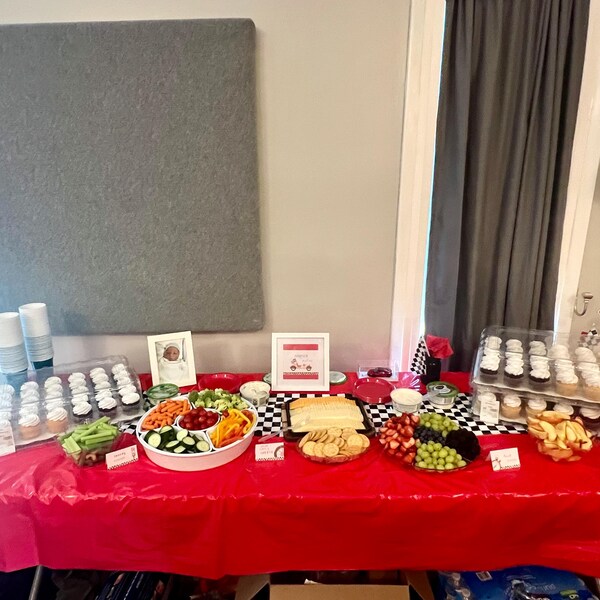 Editable Racing Thank You Card, Race Flag Birthday Thank You Note ...