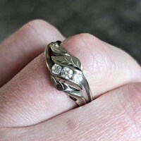 5mm ACADIA WEDDING RING Set Engagement Ring, Matching Weddng Band, 14k ...