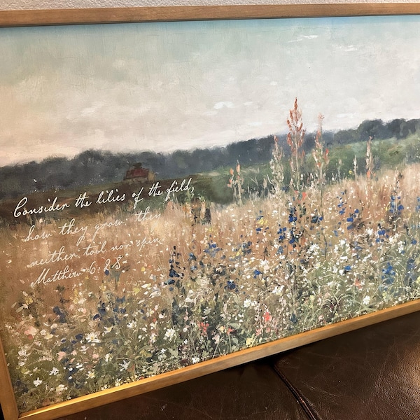 Bible Verse Wall Art | Christian Wall Art | Extra Large Vintage Wall ...