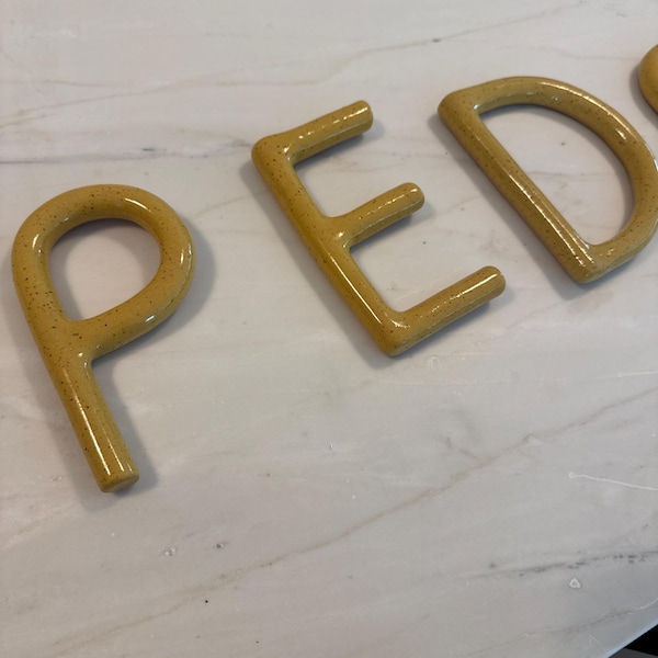 Ceramic Letters - Custom Name Sign - Nursery Name - Wall Words - Etsy