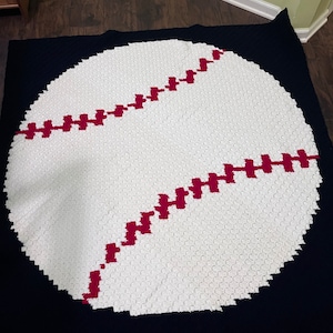 Football in Field Afghan C2C Crochet Pattern, Written Row Counts, C2C ...