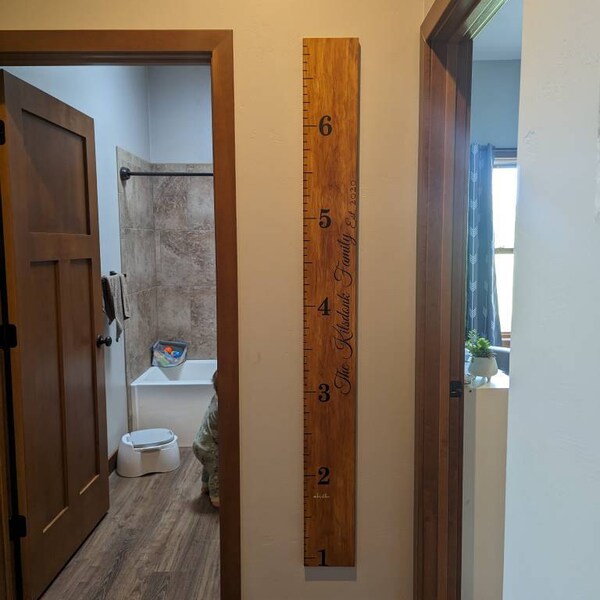 Height Marker for Growth Chart Ruler Vinyl Decal Arrow in Script ...
