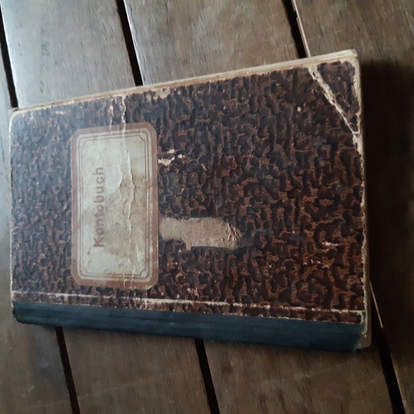 Large Antique Vintage French Handwritten Calligraphy Ledger Accounts ...