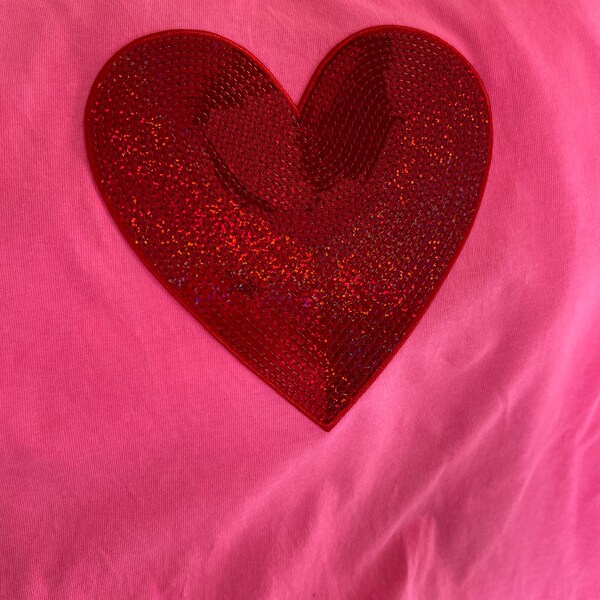 Sequin Heart Patch, Iron on Patch, Diy Patch - Etsy