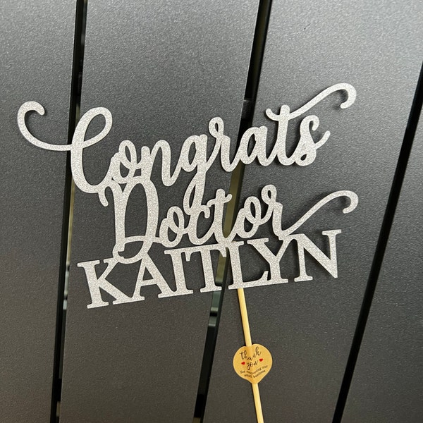 Doctor Cake Topper, Doctor Graduation Party Decorations, Doctor Grad ...