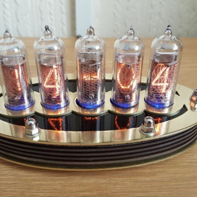 5-tube Levitating Nixie Clock DIY Kit, Requires Complete Assembly, SMD ...