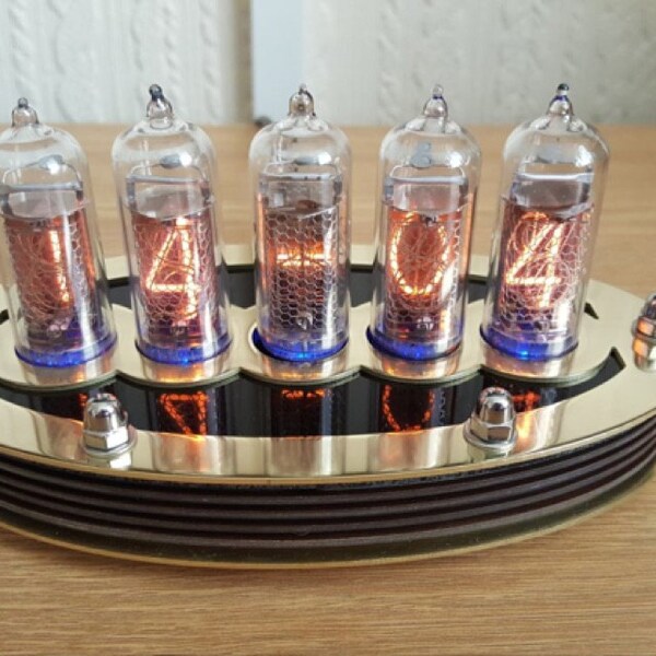 5-tube Levitating Nixie Clock (DIY Kit, Requires Complete Assembly, SMD ...
