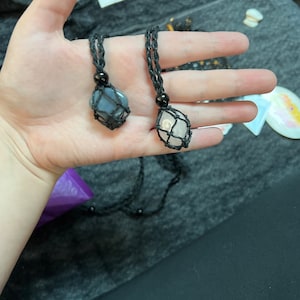 Woven Basket Waxed Hemp Interchangeable Adjustable Crystal Net Cord ...