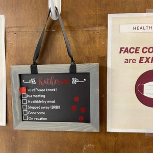 Shared Office Door Signoffice Sign for Two Peopleco-workers - Etsy