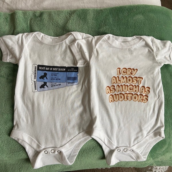 Funny Baby Accountant Baby Shower Gift Pink Baby Bodysuit Onesie I Cry ...