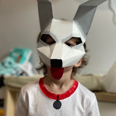 Kids Mask, Dog Mask, Animal Mask, Halloween Costume Kid, Printable Half ...