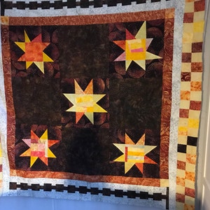 NEW MOON RISING Table Runner & Wall Quilt Pattern Tiger Lily | Etsy