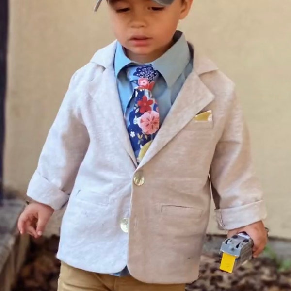 Little Gentleman Suit Jacket: Boys Suit Jacket Pattern, Boys Blazer ...
