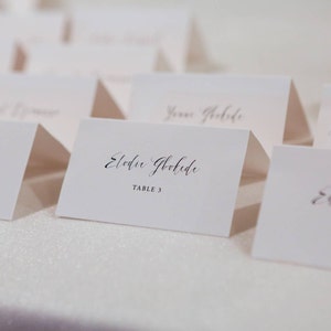 Printed Place Card, Wedding Name Card, Wedding Table Card, Escort Card ...