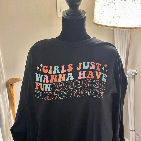 Girls Just Wanna Have Fundamental Human Rights SVG - Pro Choice ...