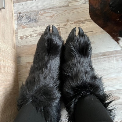 Creature Feet Unisex Faux Fur Feathered Custom Cloven Hooves - Etsy Canada
