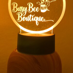 Laser Engraved LED Light up Display/sign Custom LED - Etsy