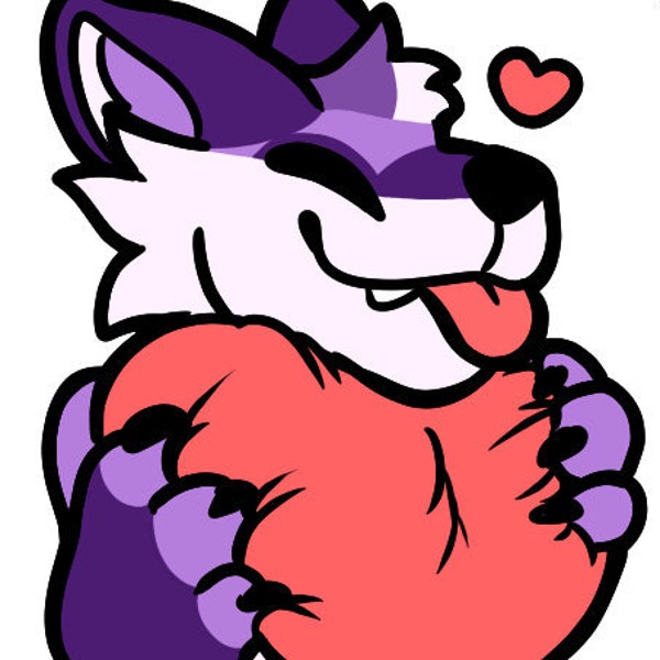 Canine YCH Telegram Sticker Base | P2U Base - Etsy