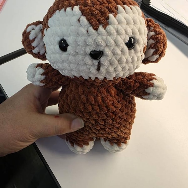 Crochet Monkey Plushie| Stuffed Animal| Crochet | Handmade| Monkey ...