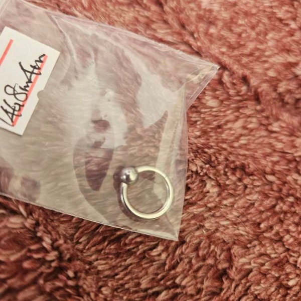 BCR Clicker 18G 16G 14G Silver Color Surgical Steel HINGED Segment Nose ...