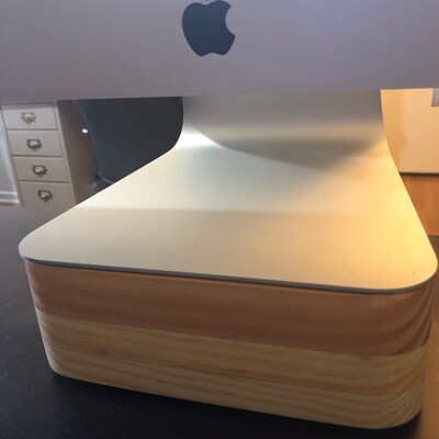 Angled Computer Monitor and Keyboard Stand - Etsy