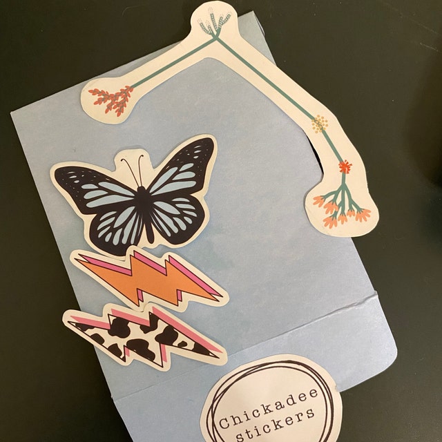 Handmade stickers designed with love by ChickadeeStickers on Etsy