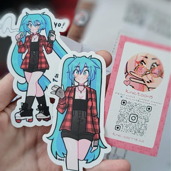 Midwestern Miku | 2 PIECE Sticker Pack | Vinyl Matte Die-cut Stickers ...