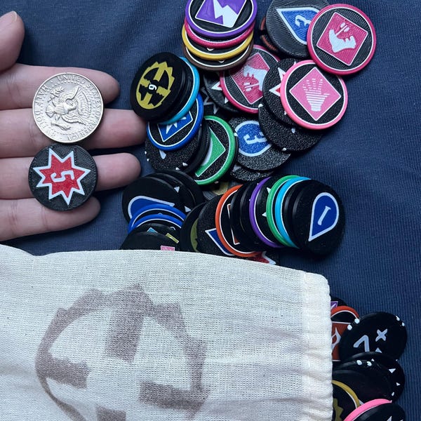 Magnetic Element Tokens for Frosthaven & Gloomhaven - Etsy