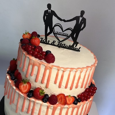 Lesbian Wedding Cake Topper LGBTQ Cake Topper Same Sex Cake - Etsy UK