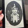 Magical Wizard Cat Linocut Block Print | 4 X 6 Mini Print | Printmaking ...