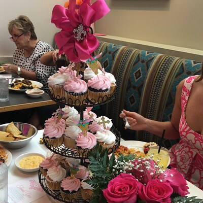 Gold and Pink Cross Cupcake Toppers Baptism Cupcake Toppers - Etsy