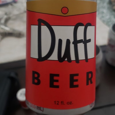 Duff Beer Label Simpsons Beer Label Home Brew Beer Label Funny Beer ...