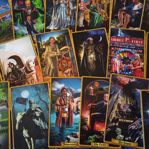 United States of Tarot Deck: Political Tarot With Guidebook - Etsy