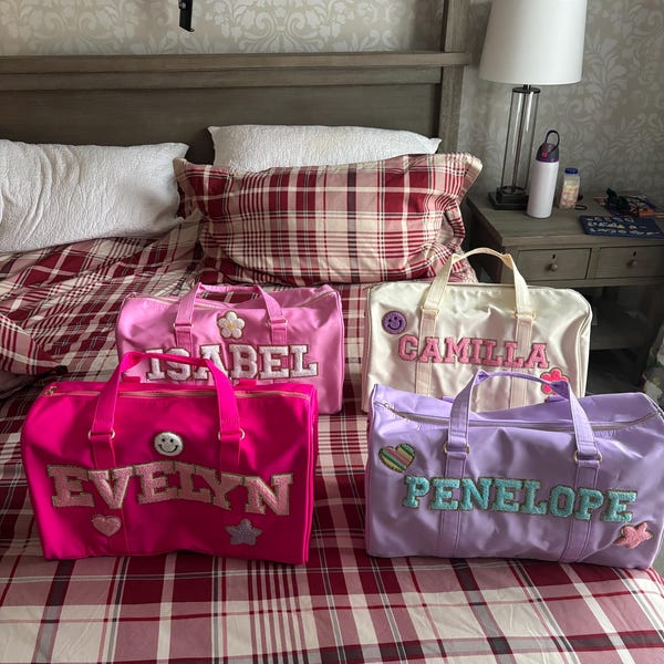 Personalized Lunch Box Bag Customizable Lunch Bag Nylon Chenille ...