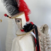 Circus Freakshow White Mini Top Hat Steampunk Cosplay Circus Ticket ...