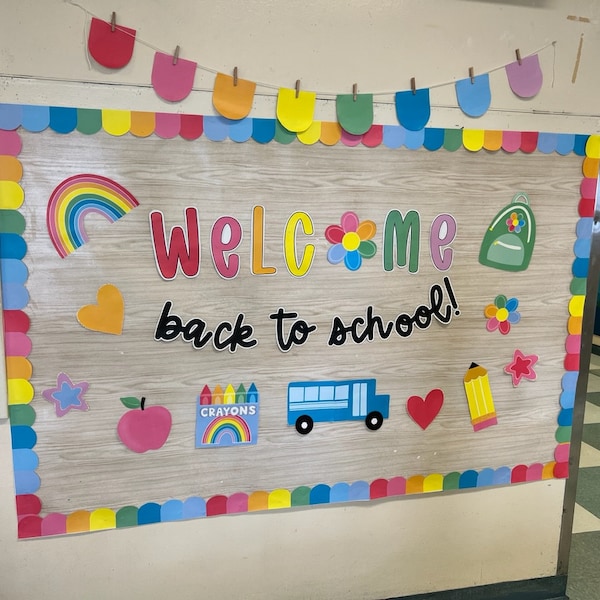 Dreamy Brights Bulletin Board Kit | Back to School Bulletin Board ...