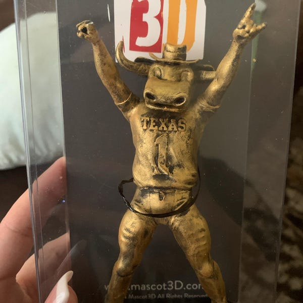 6" Tall Collectible Raider Red, Texas Tech University Mascot in Golden ...