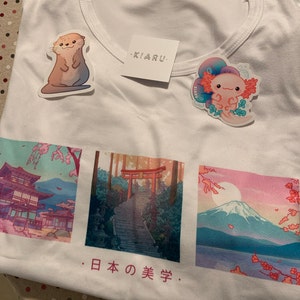 Kawaii Sticker Pack Japanese Landscapes by Kiaru - Etsy